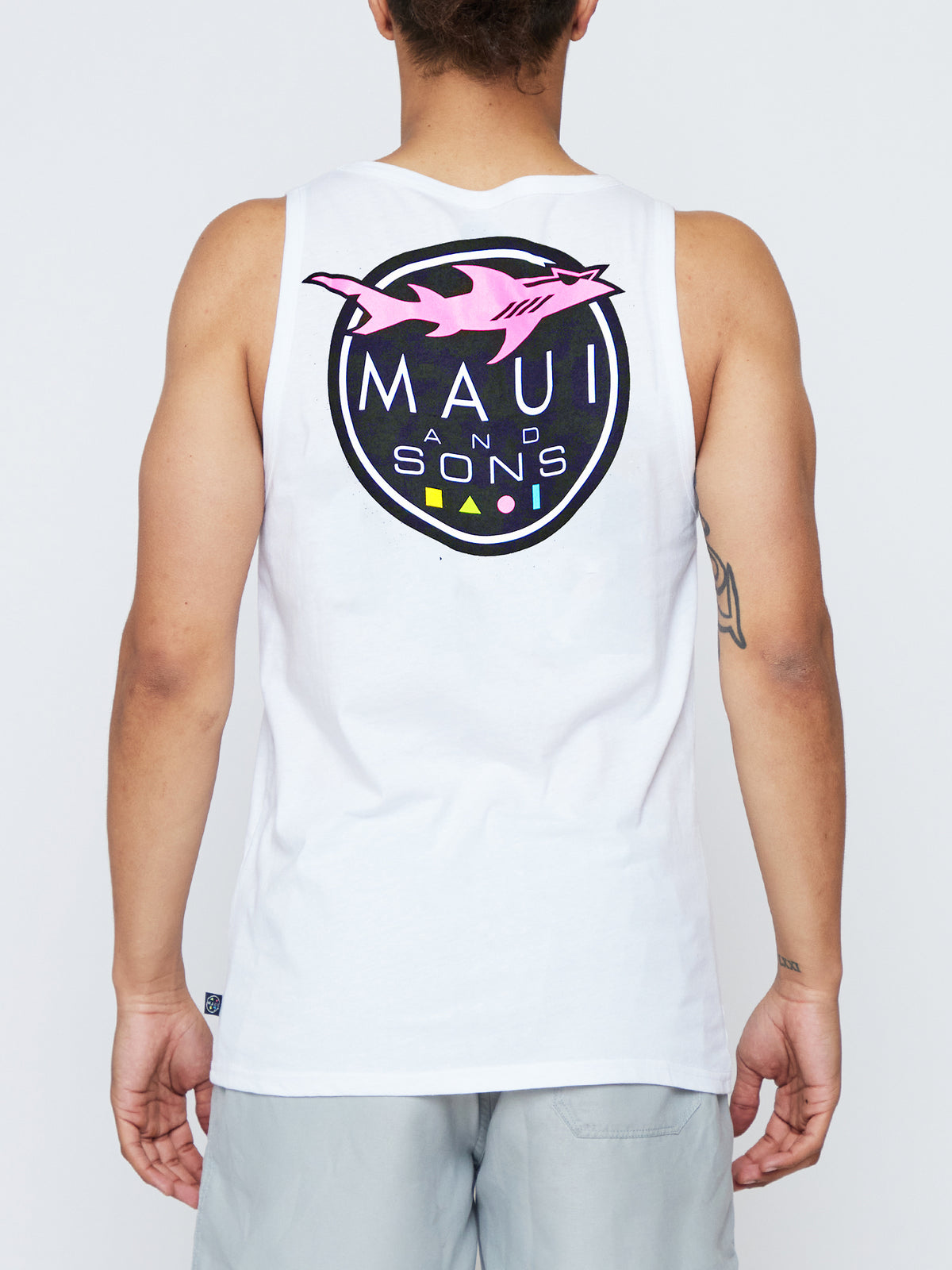 Classic Shark Logo Tank Top-Multi Colors | Maui and Sons