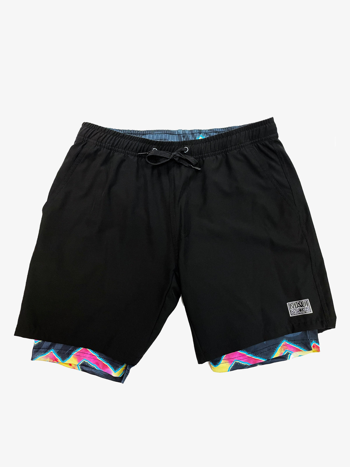 Glo Palm Hybrid Compression Pool Shorts | Maui and Sons